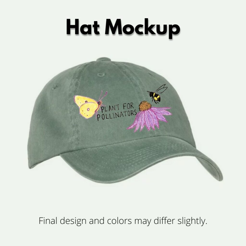 Plant for Pollinators Hat Mockup - GSWA